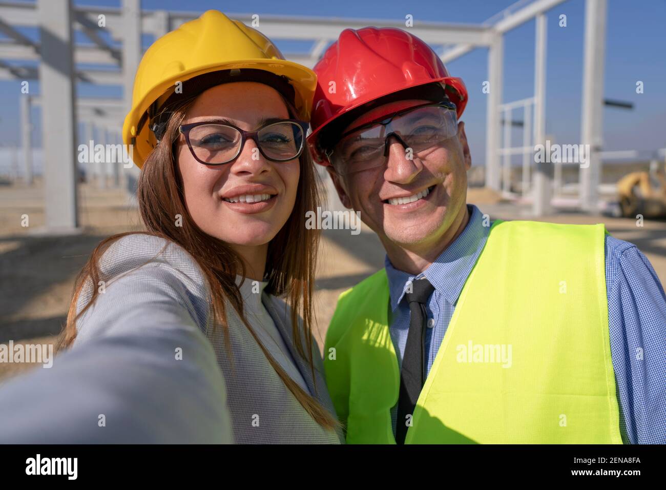 Woman protective clothing construction hi-res stock photography and ...