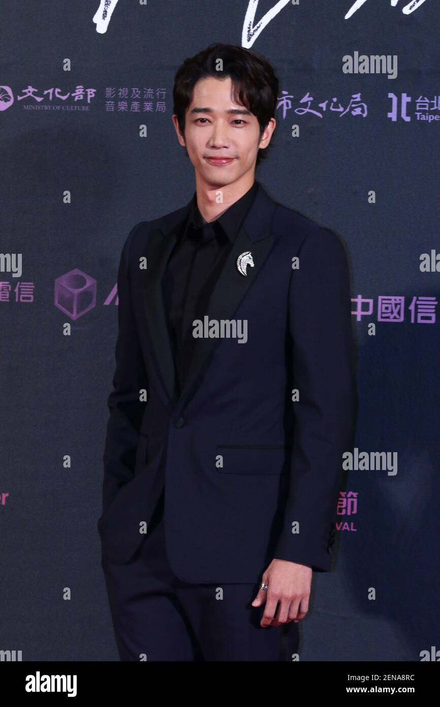 Taiwanese actor and model Jasper Liu poses as he arrives on the red ...