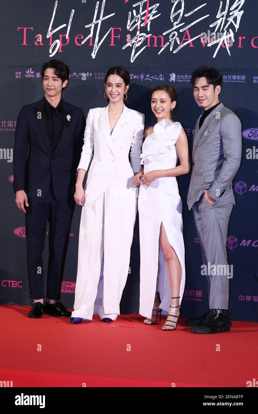 (From left) Taiwanese actor and model Jasper Liu, actresses Annie Chen ...