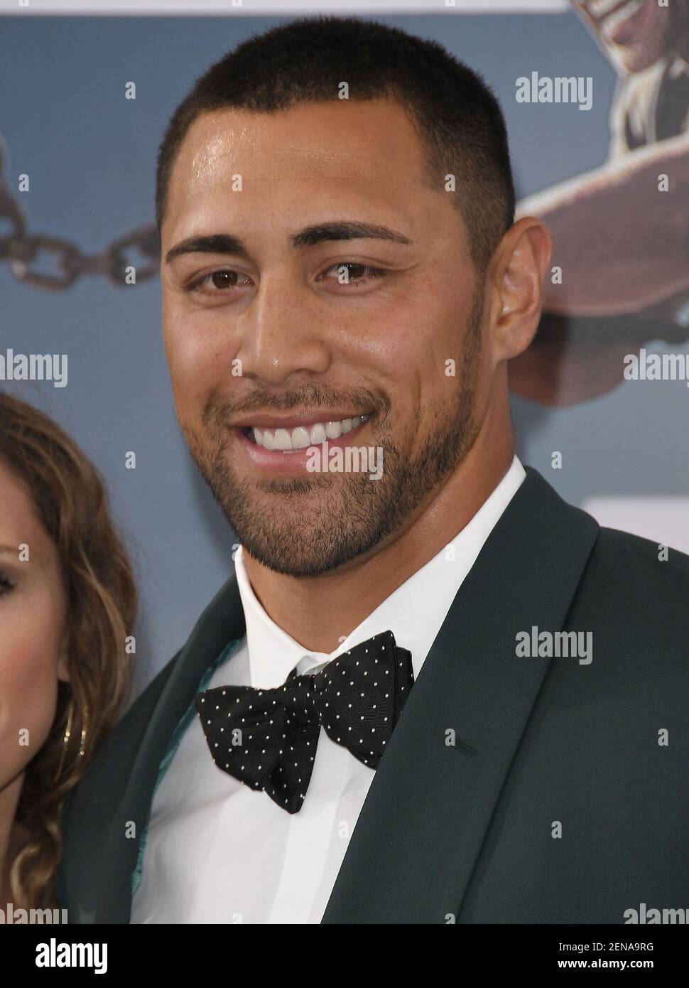 Josh Mauga arrives at the FAST & FURIOUS Presents HOBBS & SHAW World ...