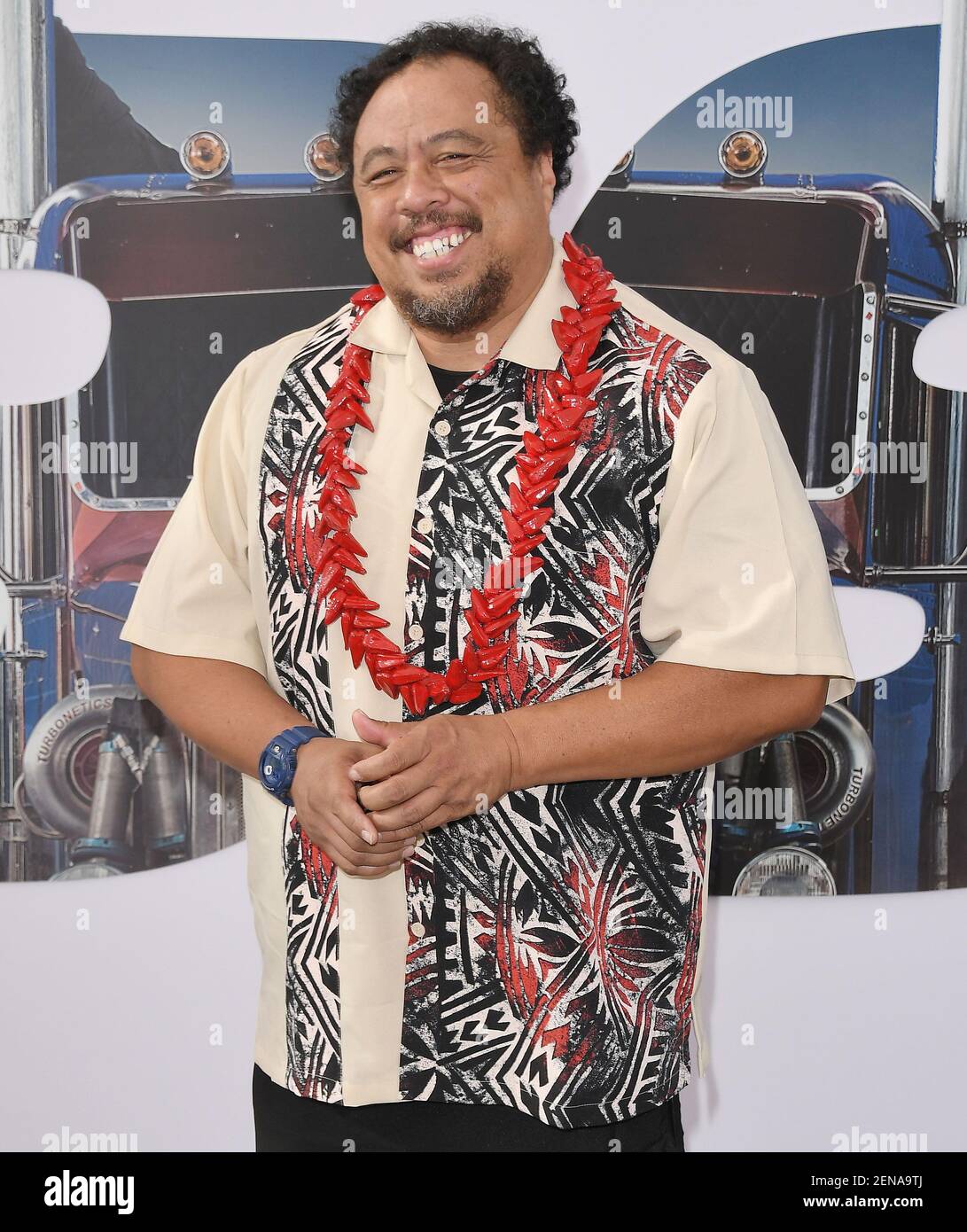 Kelemete Misipeka arrives at the FAST & FURIOUS Presents HOBBS & SHAW ...