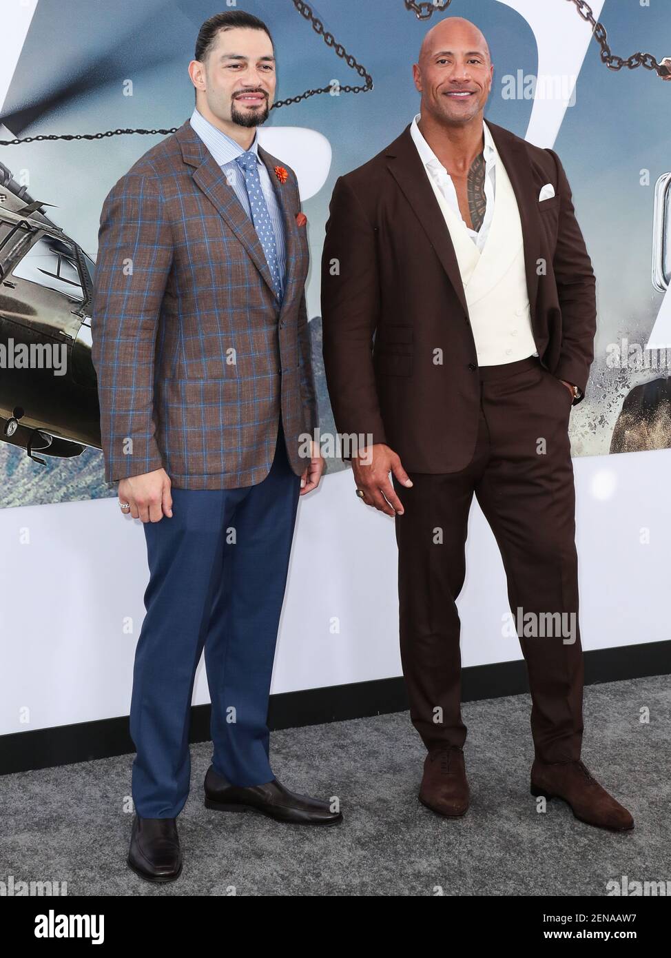 HOLLYWOOD, LOS ANGELES, CALIFORNIA, USA - JULY 13: Actors Roman Reigns ...