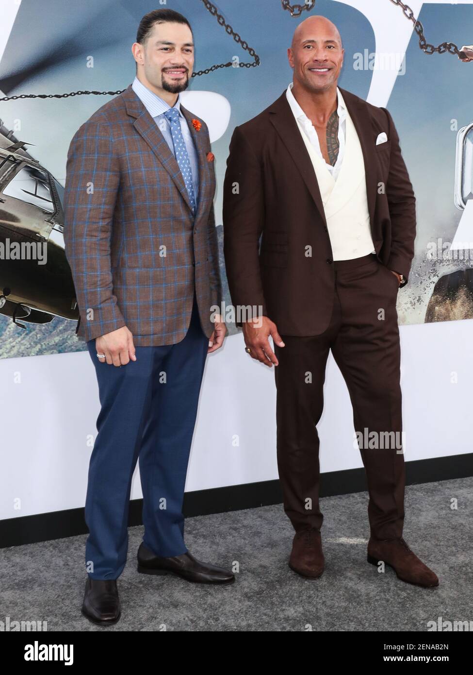 HOLLYWOOD, LOS ANGELES, CALIFORNIA, USA - JULY 13: Actors Roman Reigns ...