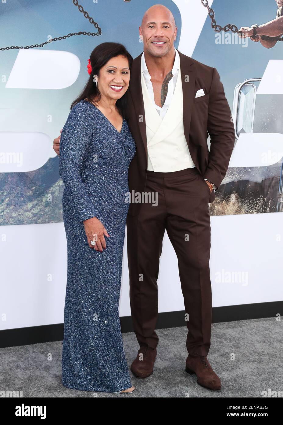 HOLLYWOOD, LOS ANGELES, CALIFORNIA, USA - JULY 13: Ata Johnson and son ...