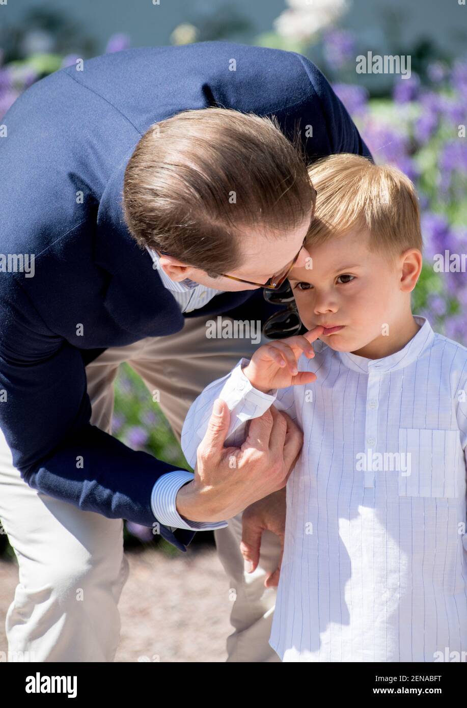 Prince Daniel and Prince Oscar during the festivities for the Crown ...