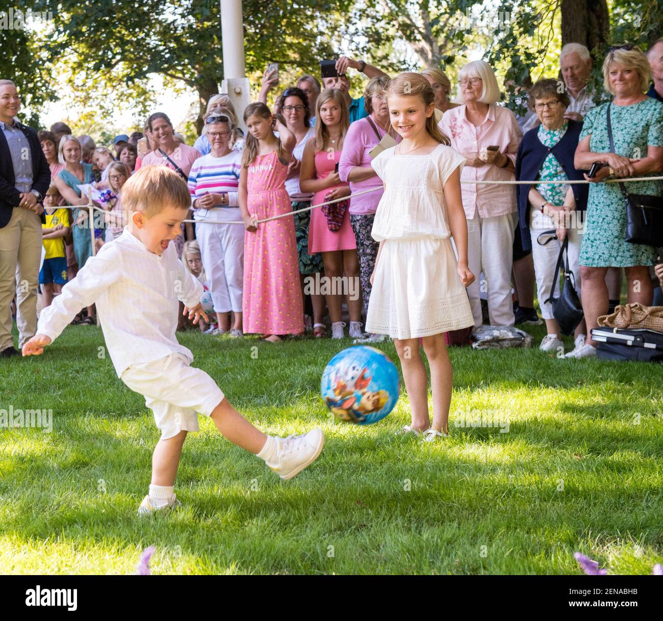 Princess Estelle and Prince Oscar during the festivities for the Crown ...