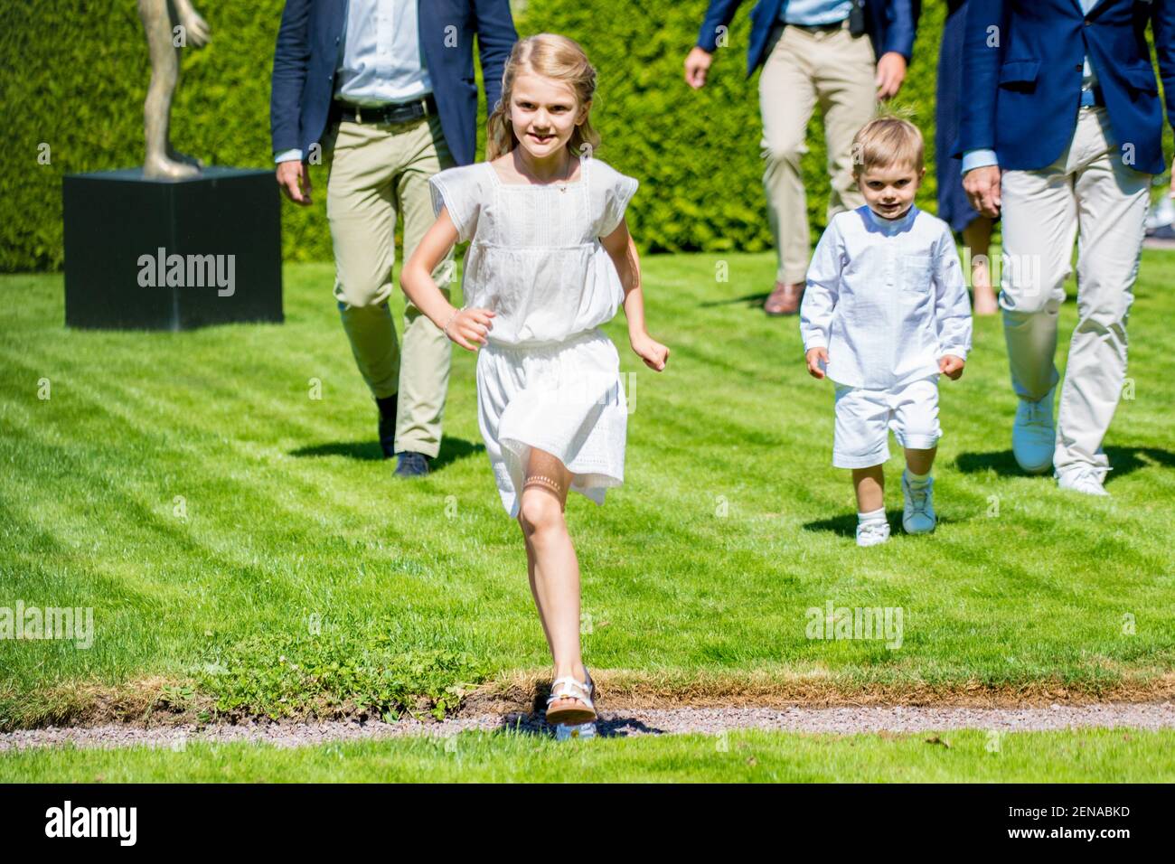 Princess Estelle and Prince Oscar during the festivities for the Crown ...