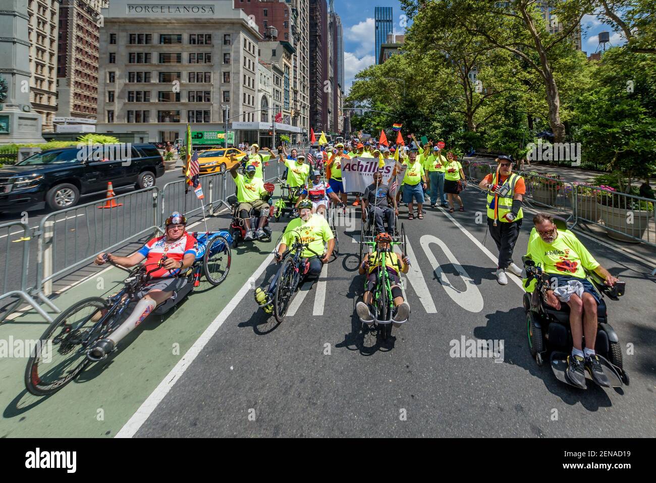 Disabled cyclysts - New York celebrated the fifth annual Disability ...