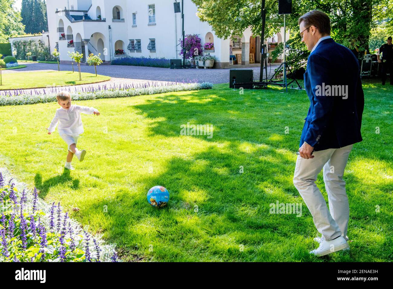 Prince Daniel and prince Oscar during the festivities for the Crown ...