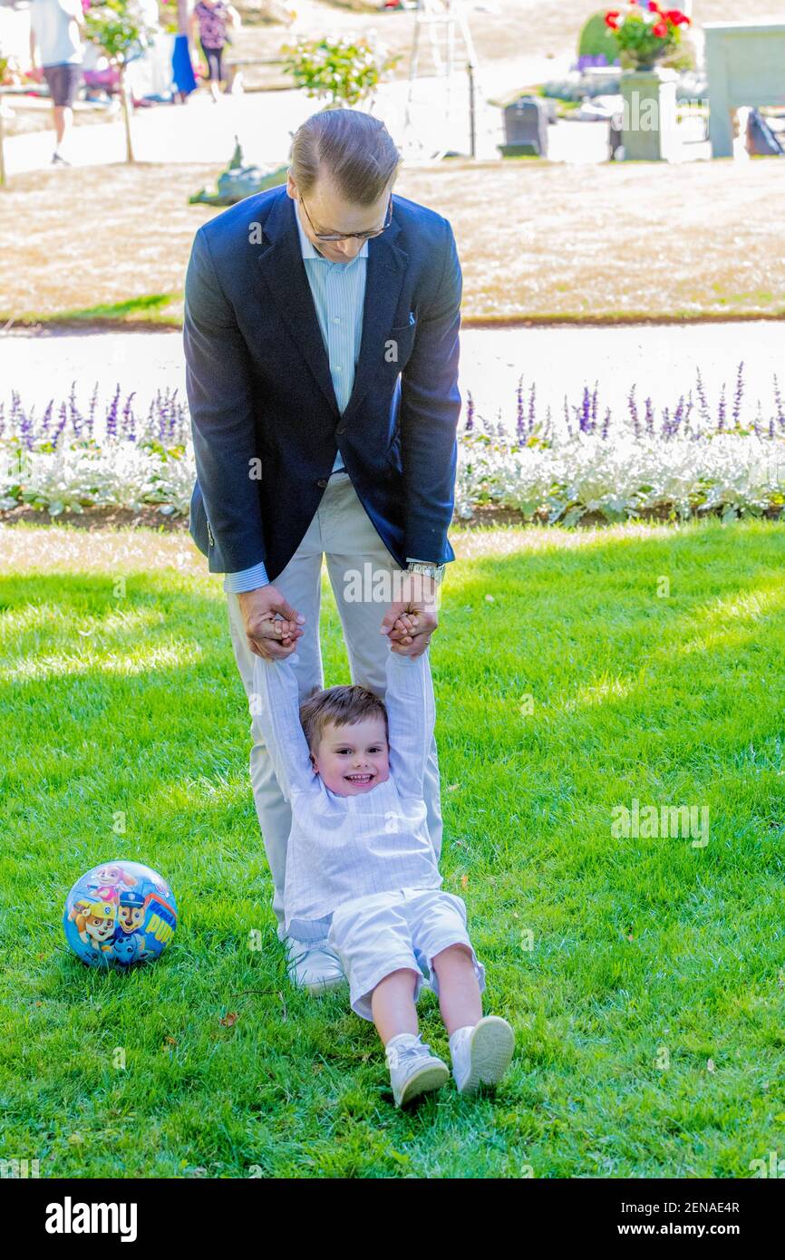 Prince Daniel and prince Oscar during the festivities for the Crown ...
