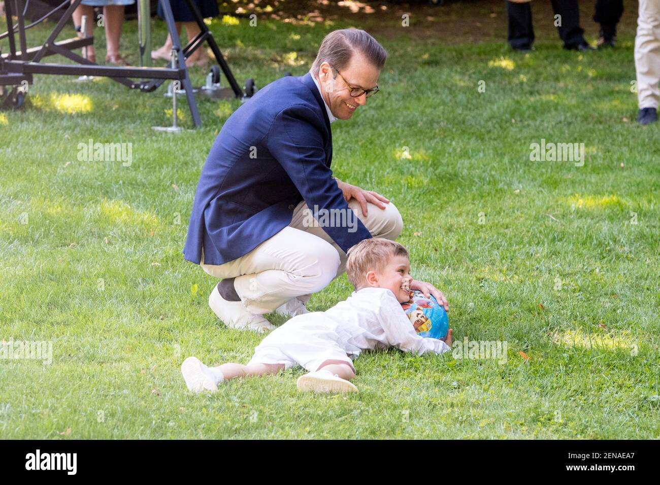 Prince Daniel and prince Oscar during the festivities for the Crown ...