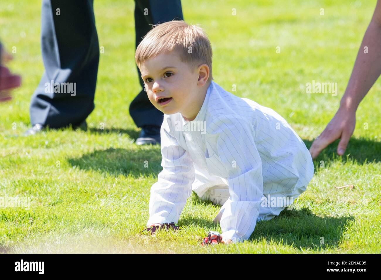 Prince Oscar during the festivities for the Crown Princess her 42nd ...
