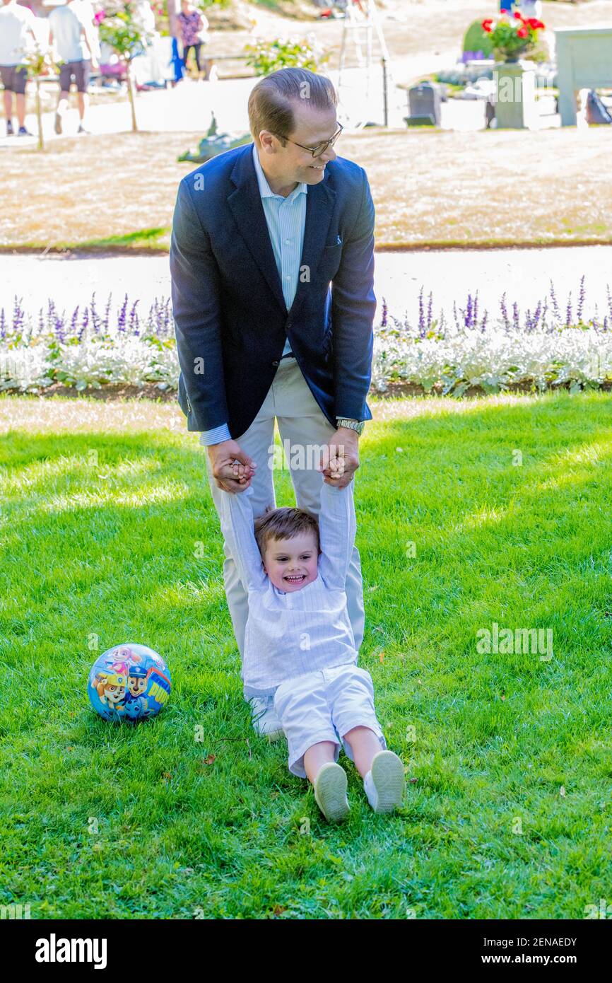 Prince Daniel and prince Oscar during the festivities for the Crown ...