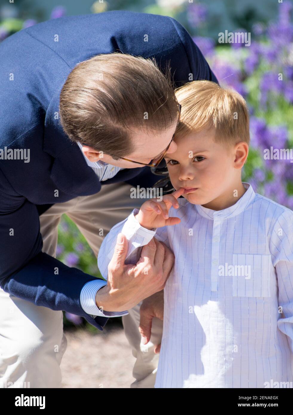 Prince Daniel and Prince Oscar during the festivities for the Crown ...