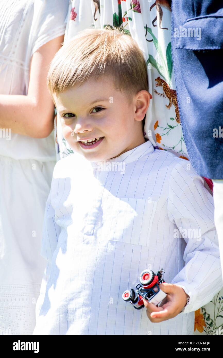 Prince Oscar during the festivities for the Crown Princess her 42nd ...