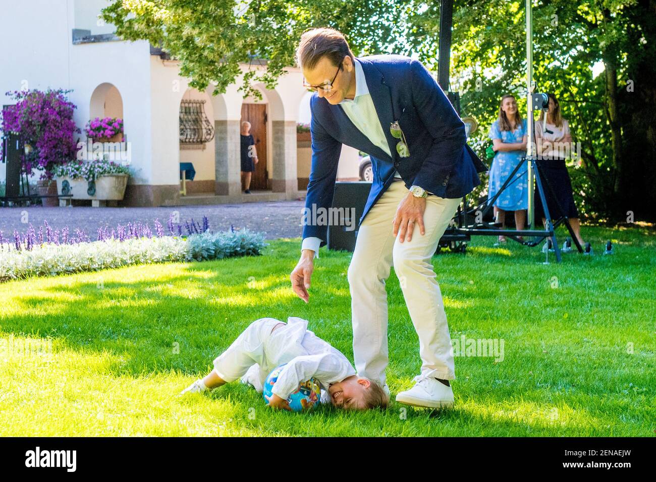 Prince Daniel and prince Oscar during the festivities for the Crown ...