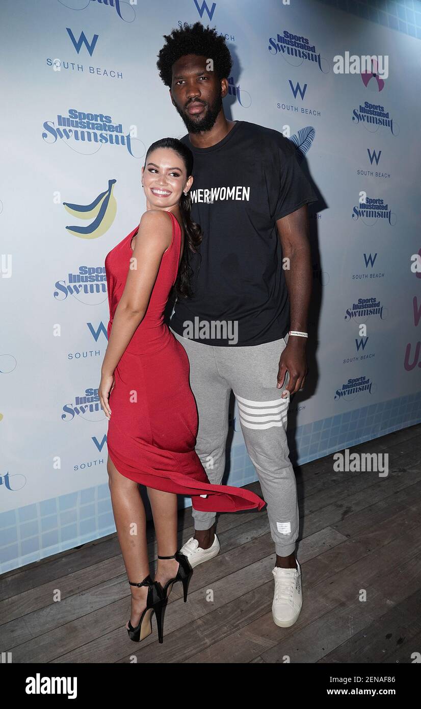 MIAMI BEACH, FLORIDA - JULY 14: Anne de Palma and Joel Embiid attend ...