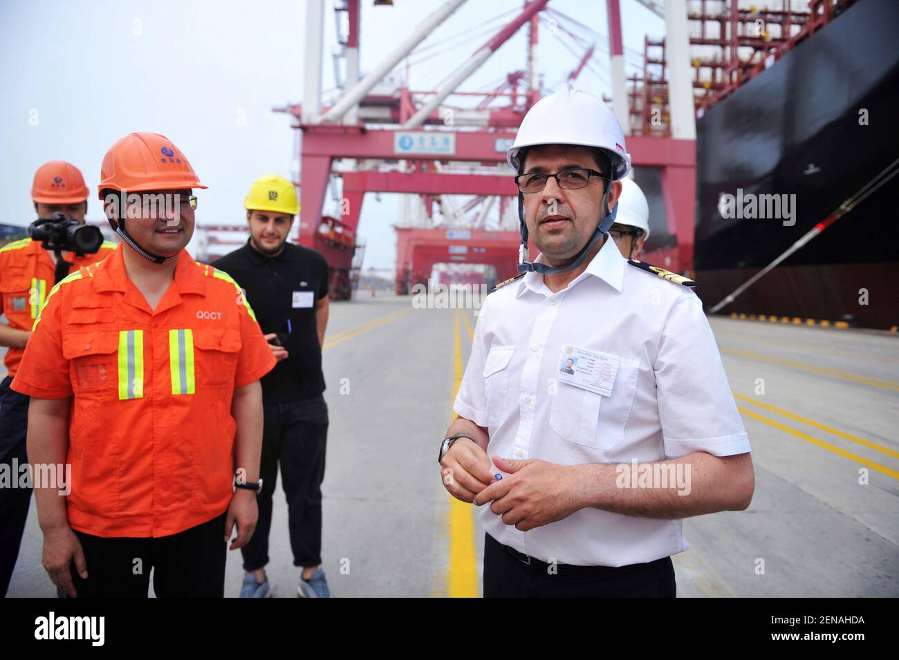 The captain of MSC Gulsun, the world's largest container ship by ...