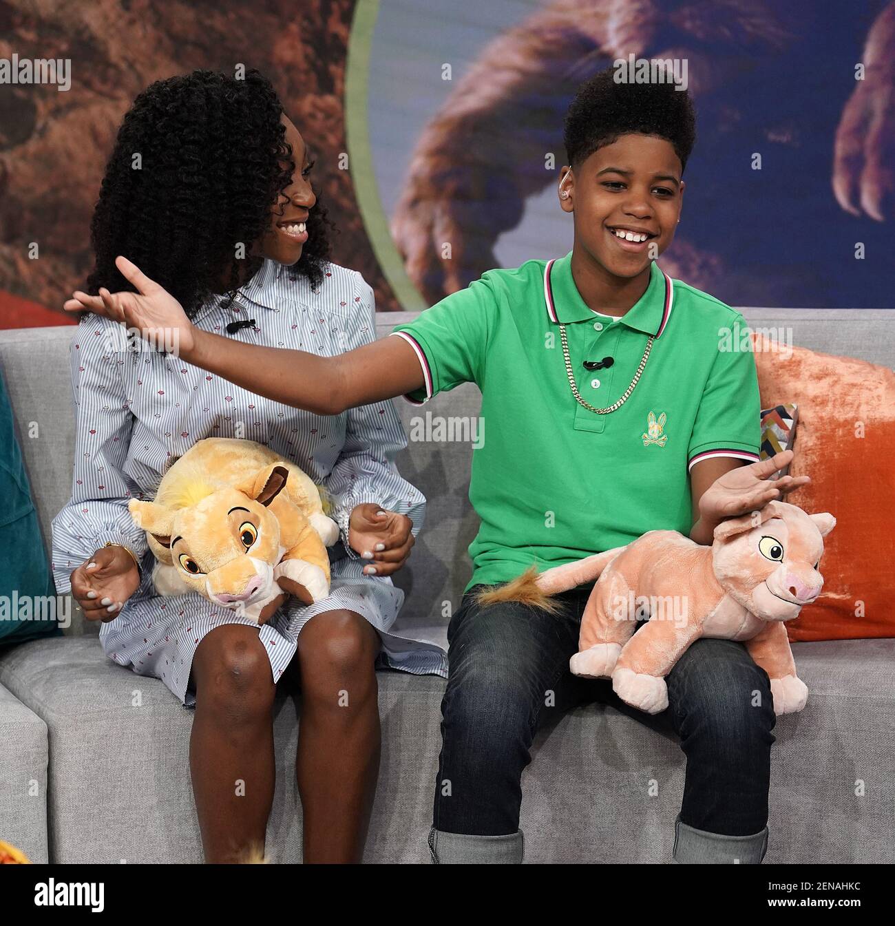 MIAMI, FL - JUL 15: Actress Shahadi Wright Joseph the voice of young ...