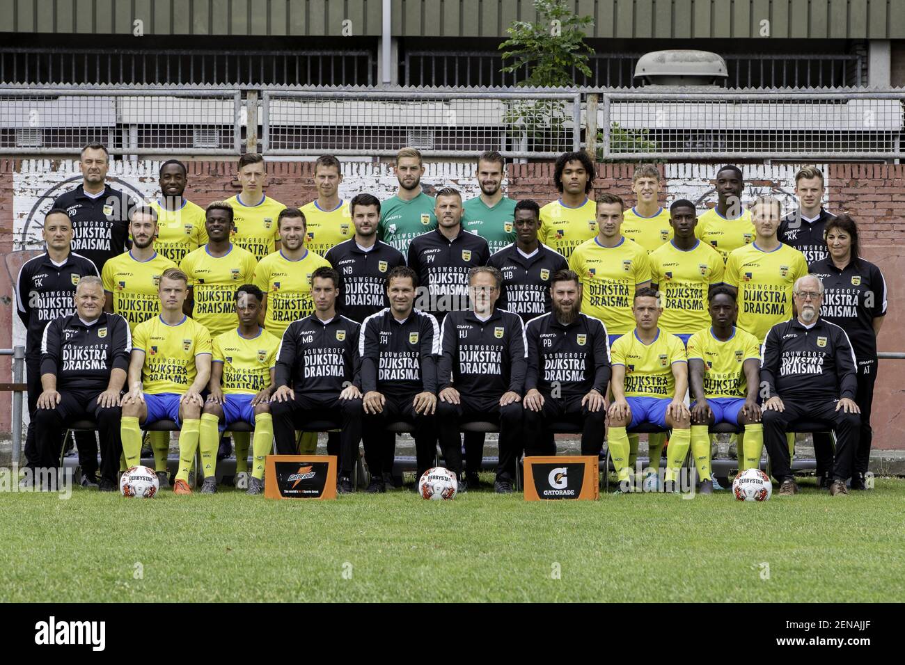 LEEUWARDEN, 15-07-2019, photocall Cambuur Leeuwarden (top l-r) team ...
