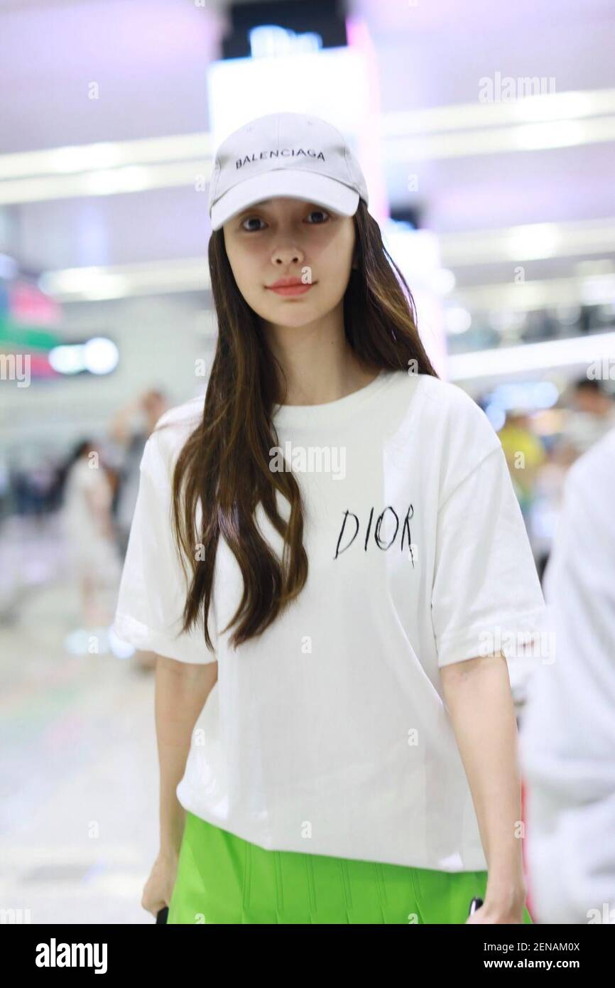 Shanghai, China - July 16 2019: Chinese actress Angelababy at Shanghai ...