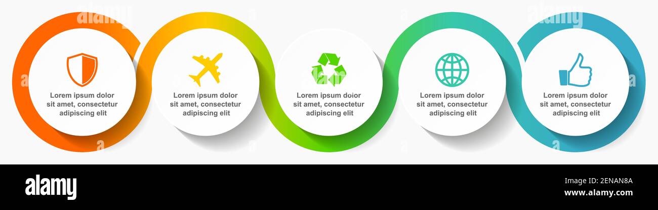 Infographic vector template for presentation, chart, diagram, business ...