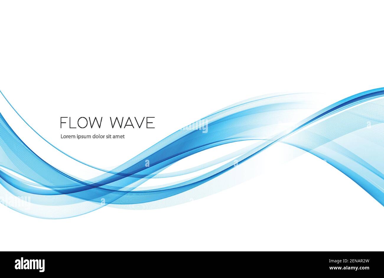 Vector blue color abstract wave design element Stock Vector Image & Art ...