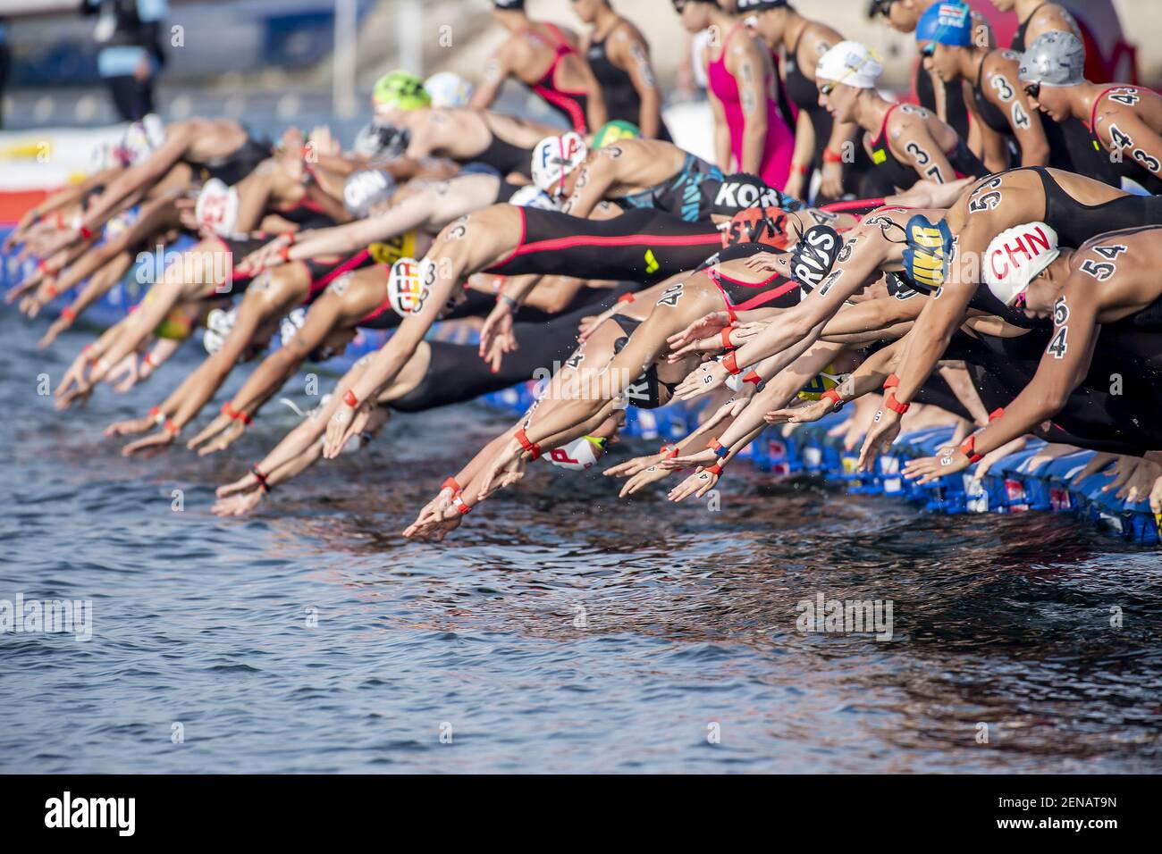Start Yeosu South Korea 17/07/2019 Open Water Women's 5KM 18th FINA ...