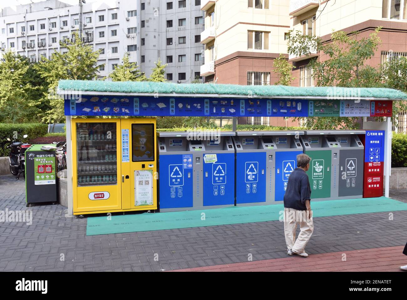 The appropriate disposal bins supported by a face recognition system to ...