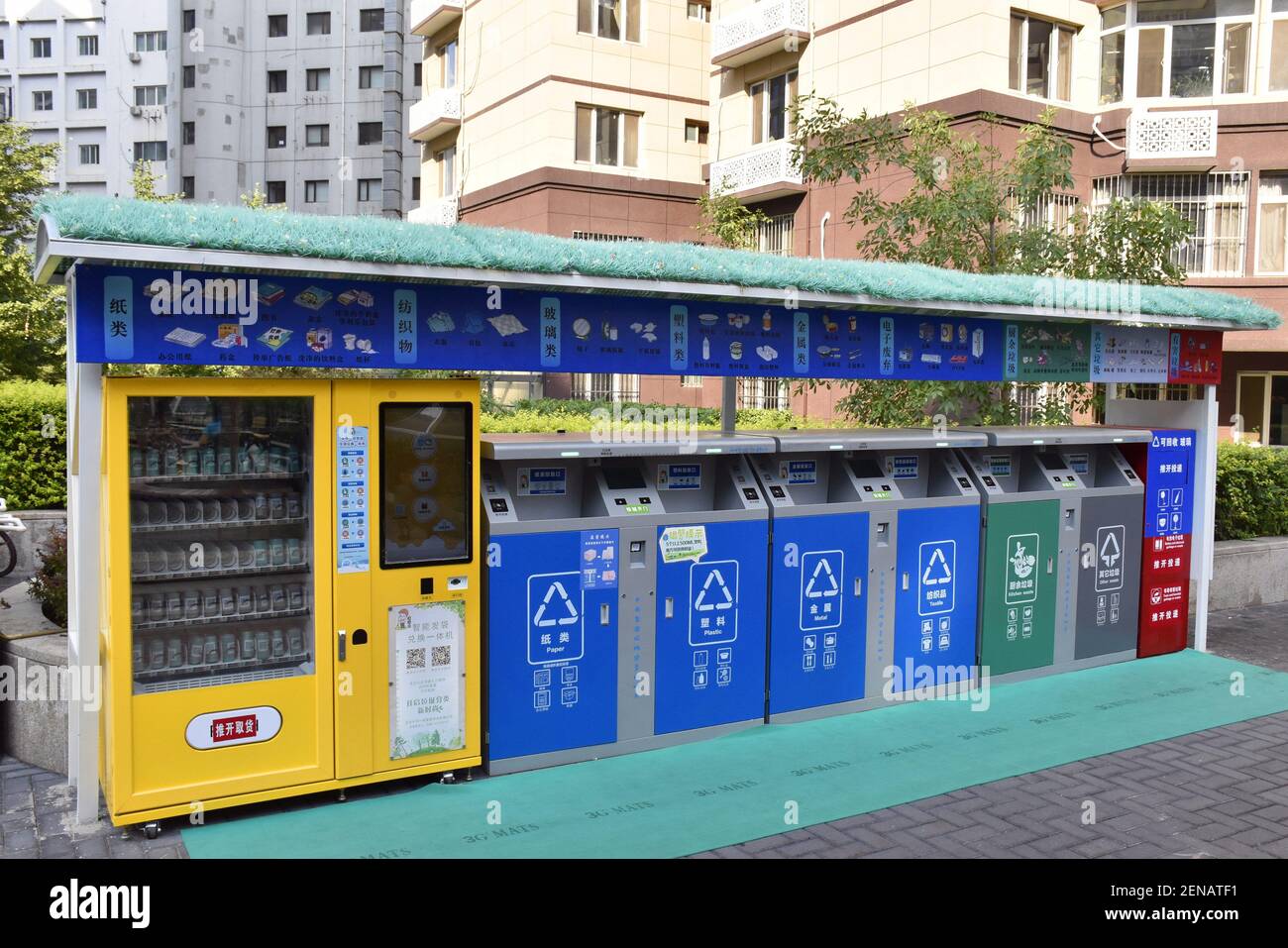 The appropriate disposal bins supported by a face recognition system to ...