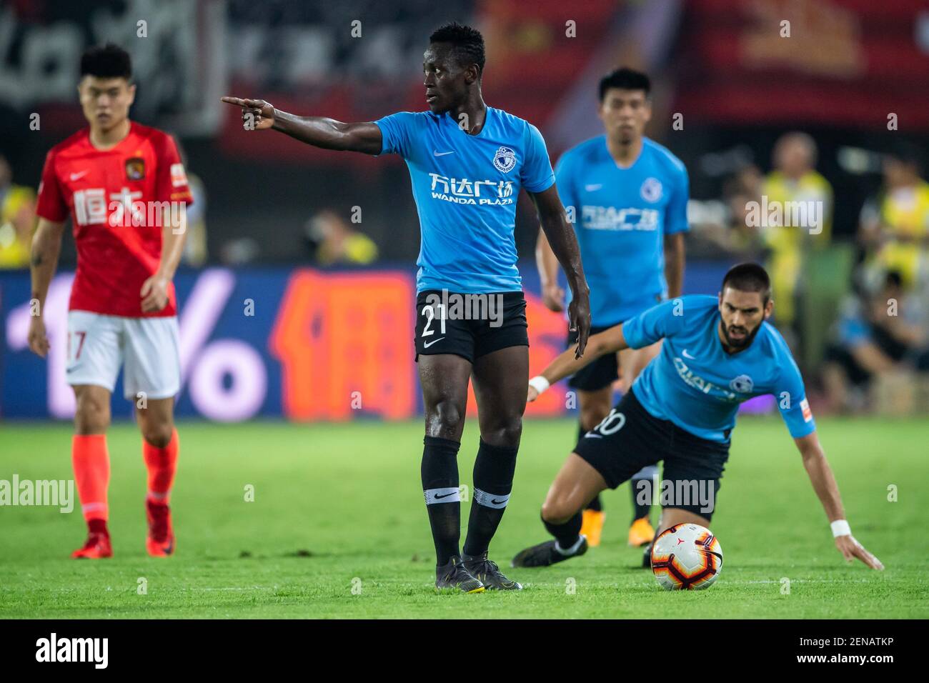 Ghanaian football player Emmanuel Okyere Boateng of Dalian Yifang F.C ...