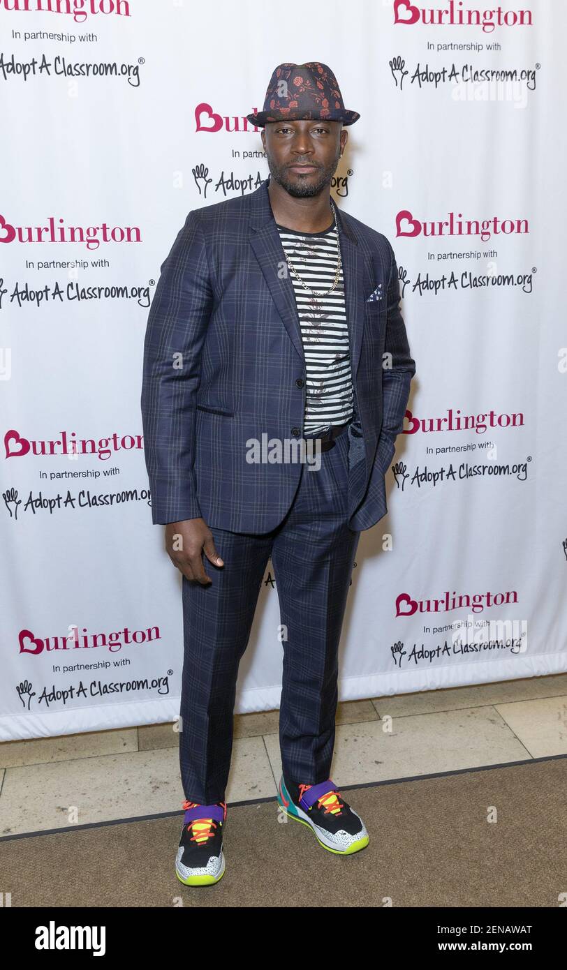 Taye Diggs attends at 2019 Annual AdoptAClassroom.org Donation Drive at ...