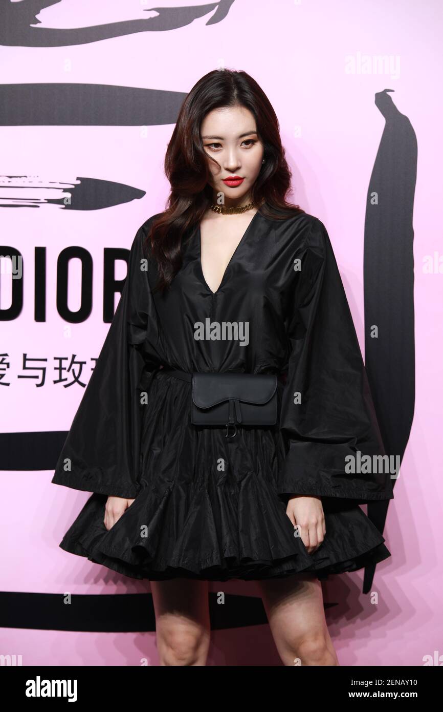 South Korean singer Lee Sun-mi, also known as Sunmi, poses on the red ...