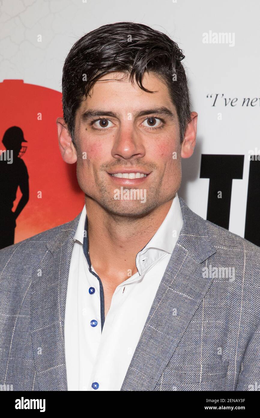Alastair Cook attends the World Premiere of "THE EDGE" at Picturehouse ...