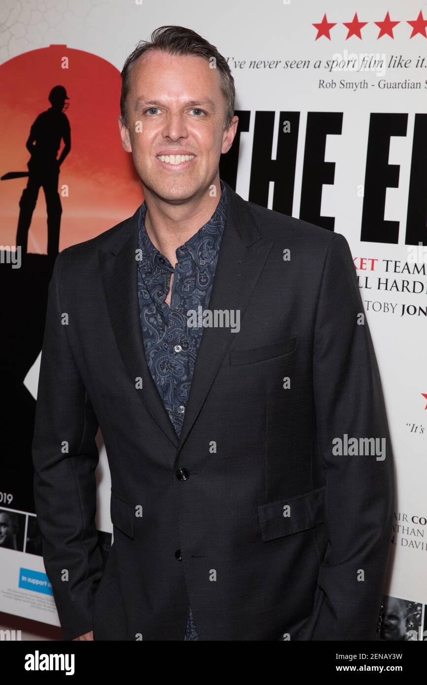 Graeme Swann attends the World Premiere of "THE EDGE" at Picturehouse ...