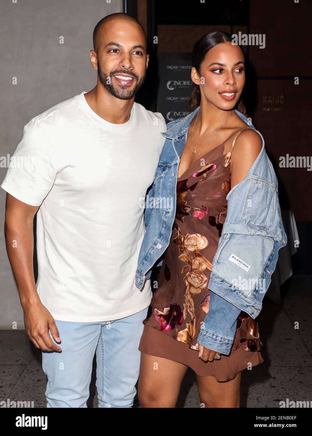 Marvin Humes and Rochelle Humes attending the ITV Summer Party 2019 at ...