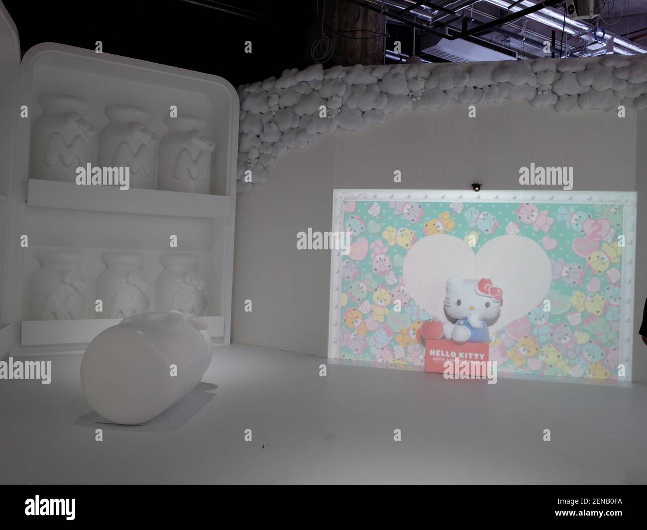Interior view of the "GEG Presents: Hello Kitty Hello Again" special 45th anniversary exhibition ...