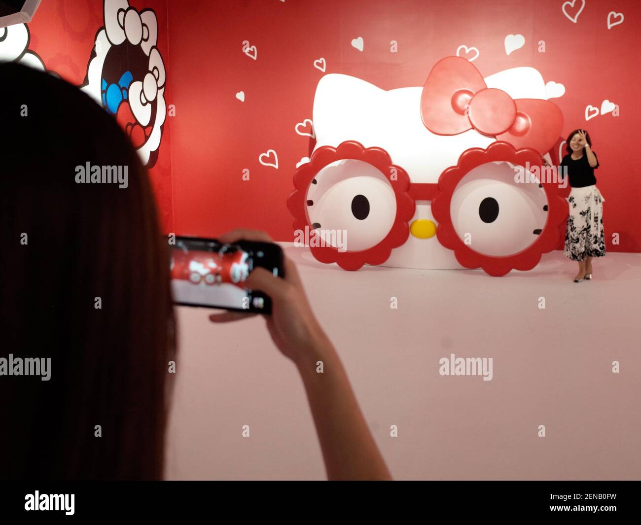 Interior view of the "GEG Presents: Hello Kitty Hello Again" special 45th anniversary exhibition ...