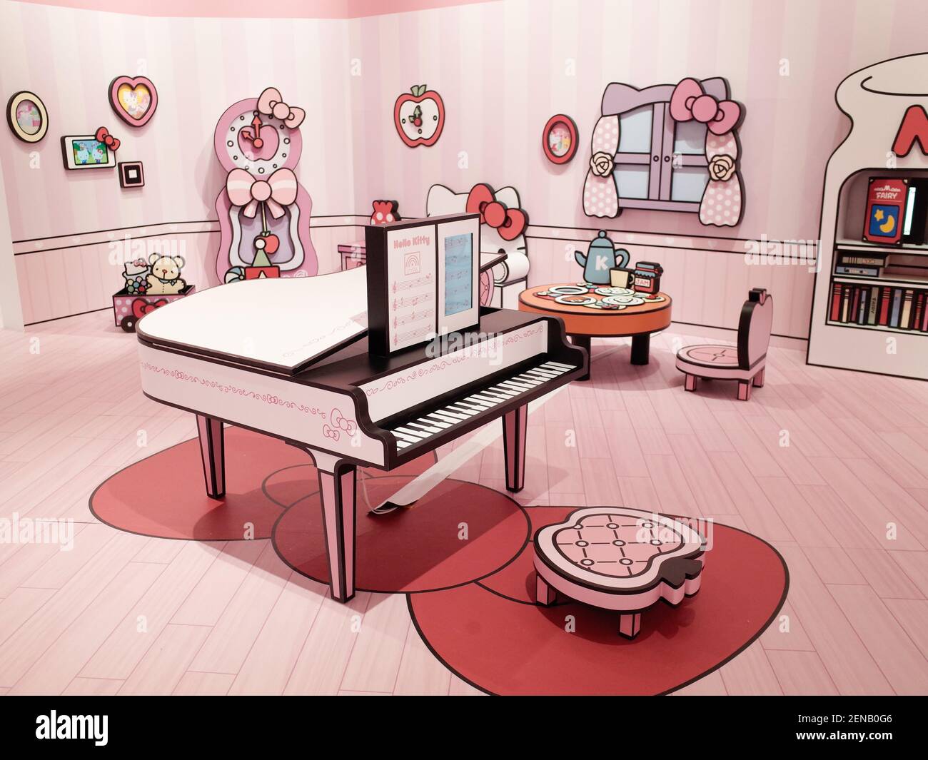 Interior view of the "GEG Presents: Hello Kitty Hello Again" special 45th anniversary exhibition ...