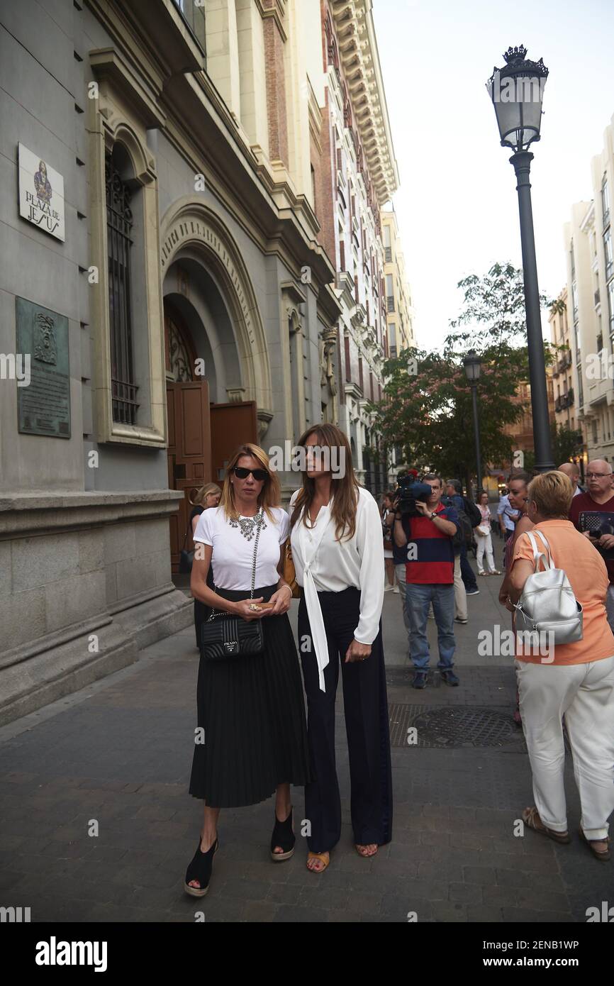 Spanish journalist Marilo Montero (r) and Sara Garcia during Spanish ...
