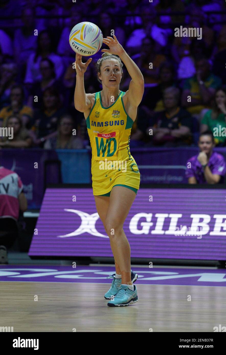 Paige Hadley (AUS) in action during Vitality Netball World Cup 2019 at ...