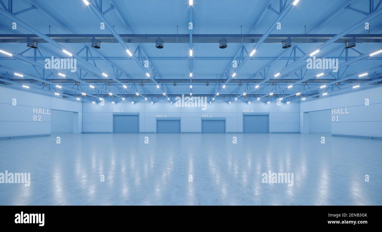 3D render of empty exhibition space. backdrop for exhibitions and ...