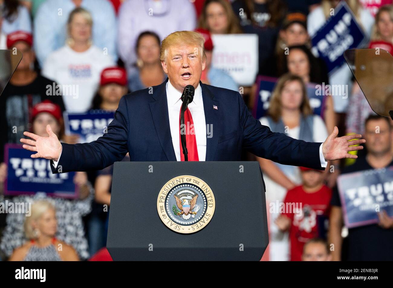 President Donald Trump at his Make America Great Again Rally at ...