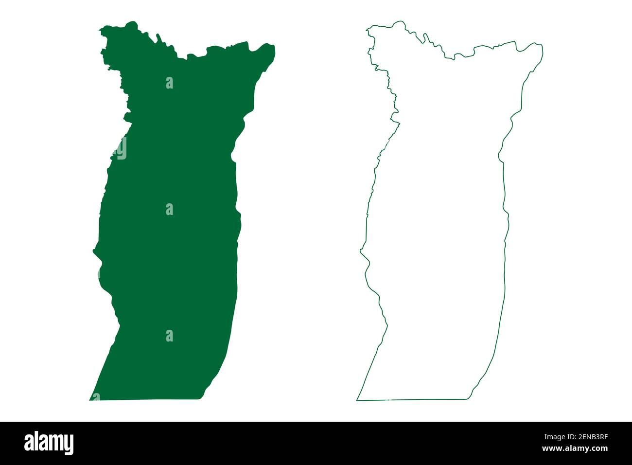 Karimganj district (Assam State, Republic of India) map vector ...