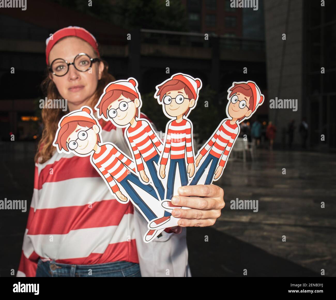 Waldo look-alikes take over NYC in celebration of National 'Where's Waldo Day' and the new ...