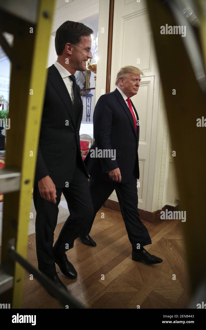 President Donald Trump joined by Dutch Prime Minister Mark Rutte ...