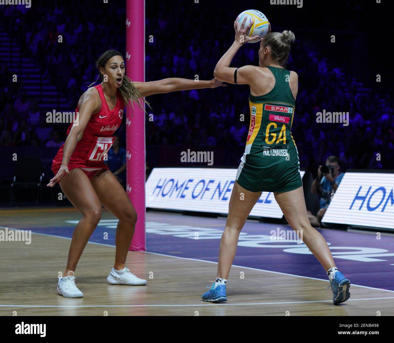 Maryka Holtzhausen from South Africa in action during the Vitality ...