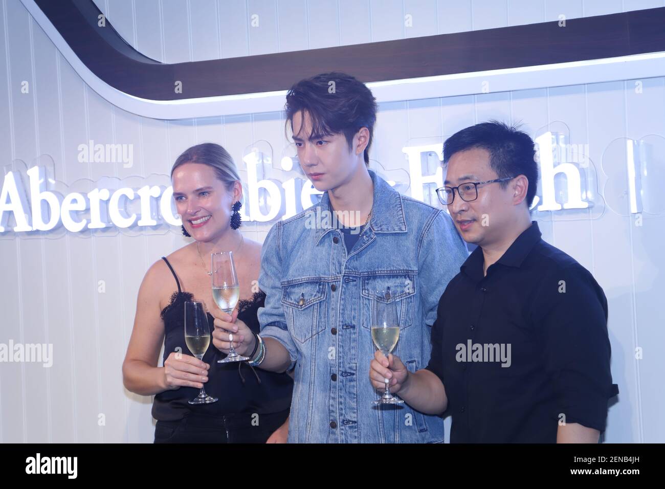 Chinese actor and singer Wang Yibo of South Korean-Chinese boyband UNIQ ...