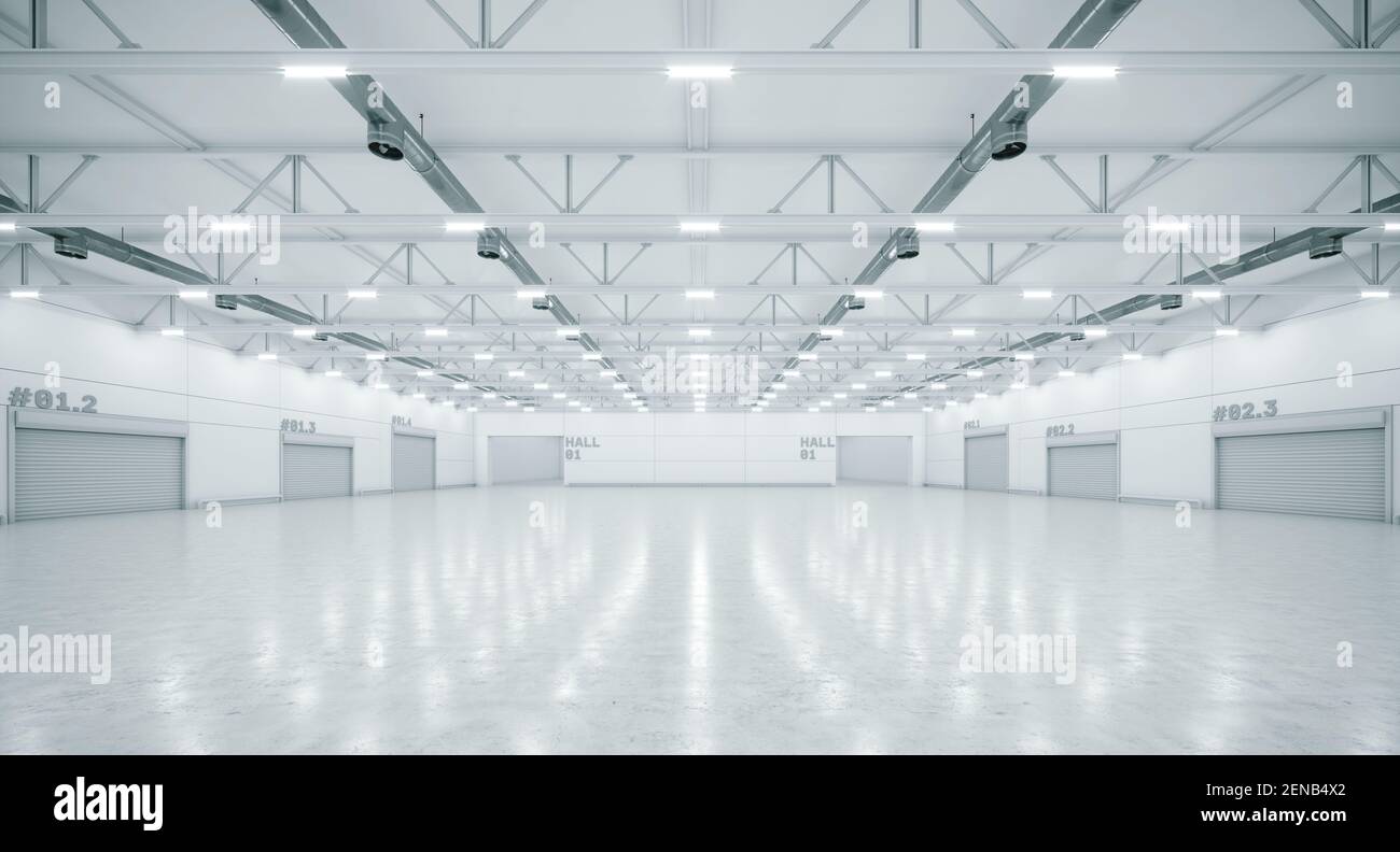3D render of empty exhibition space. backdrop for exhibitions and ...