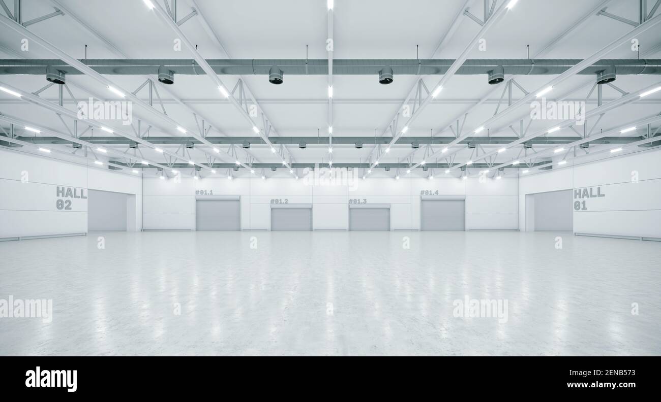 3D render of empty exhibition space. backdrop for exhibitions and ...